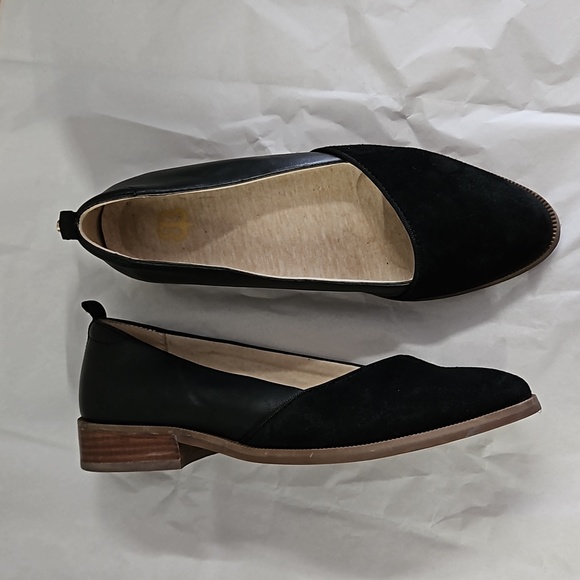 Betabrand | Shoes | Betabrand City Skimmers Black Flats Low Heel Pumps ...